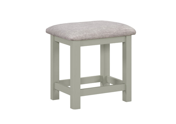 Camden Sage Dressing Table Stool with Fabric Seat