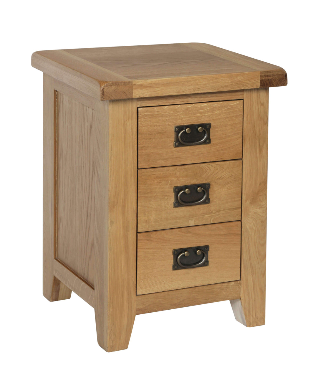 Rustic 3 Drawer Bedside - Price Match Guarantee And Free Mainland Delivery